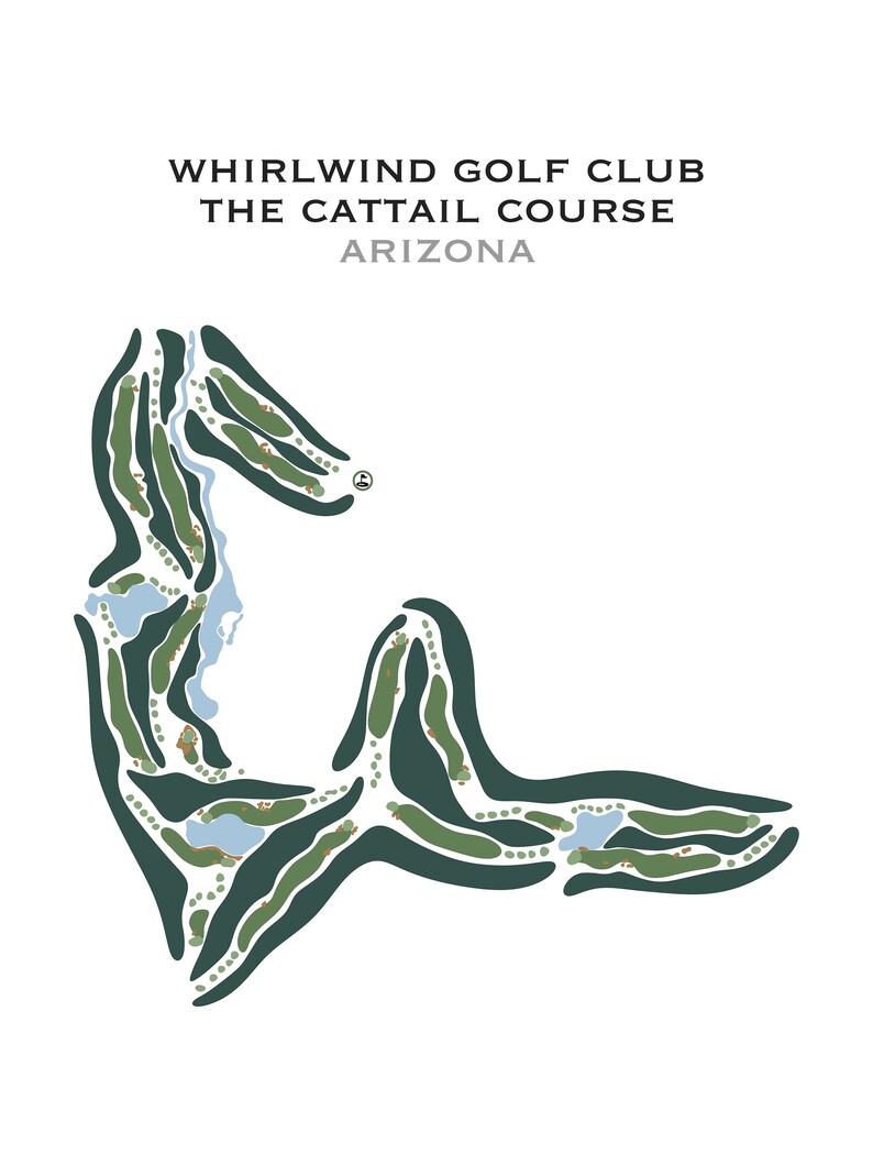 Whirlwind Golf Club the Cattail Course Arizona Golf Course - Etsy