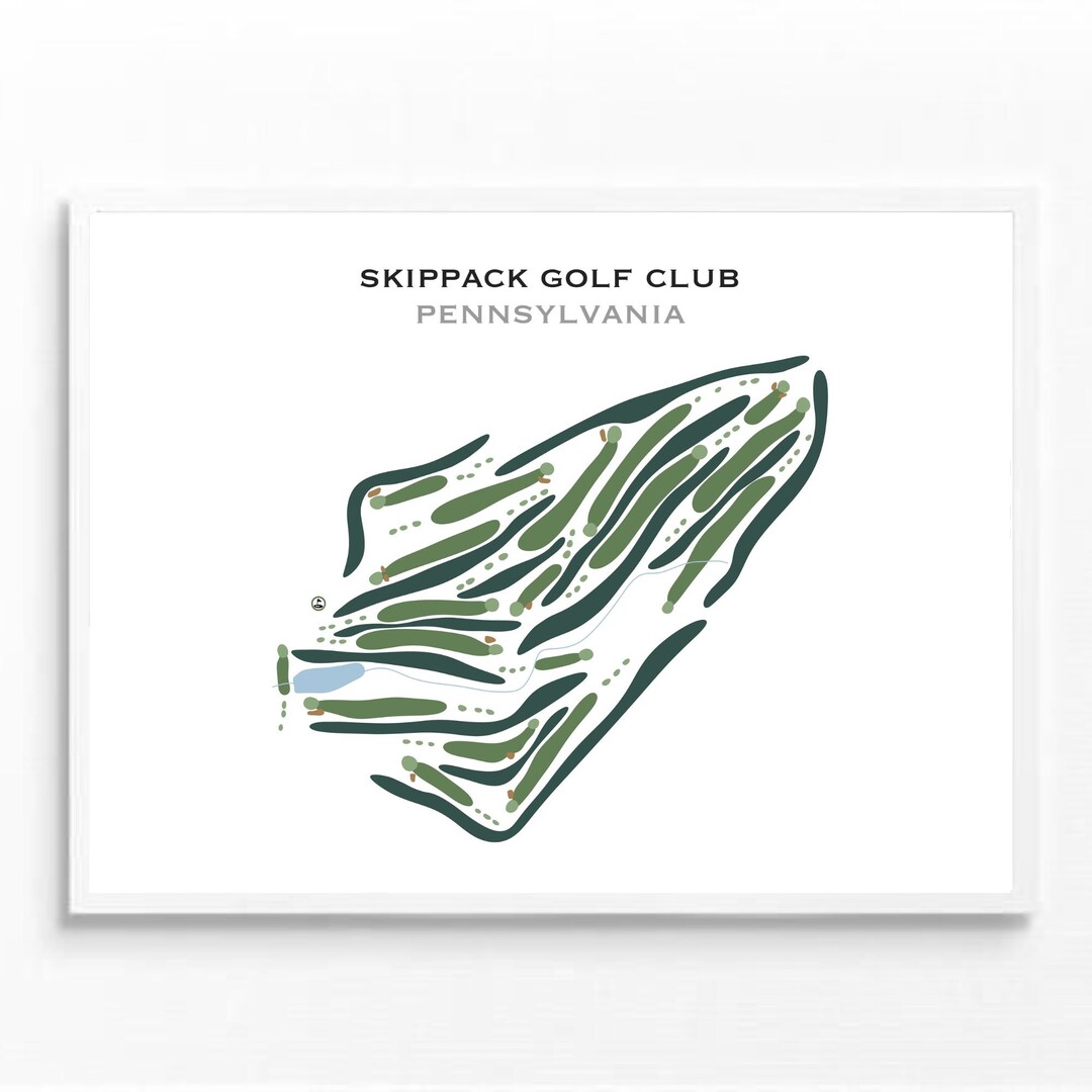 Skippack Golf Club, PA | Golf Course Map, Golf Map, Golfer Gift for Him ...
