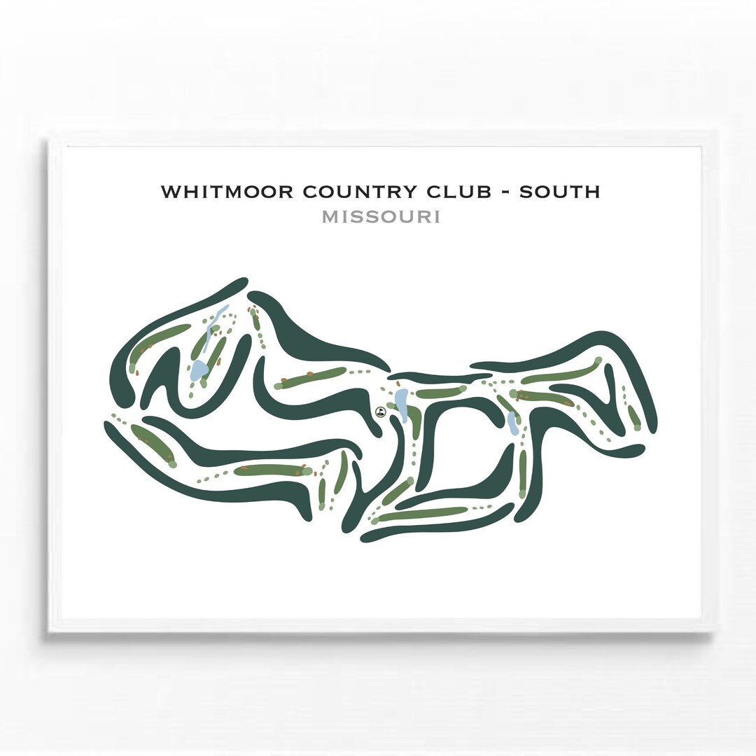 Whitmoor Country Club - South, MO | Golf Course Map, Golf Map, Golfer ...