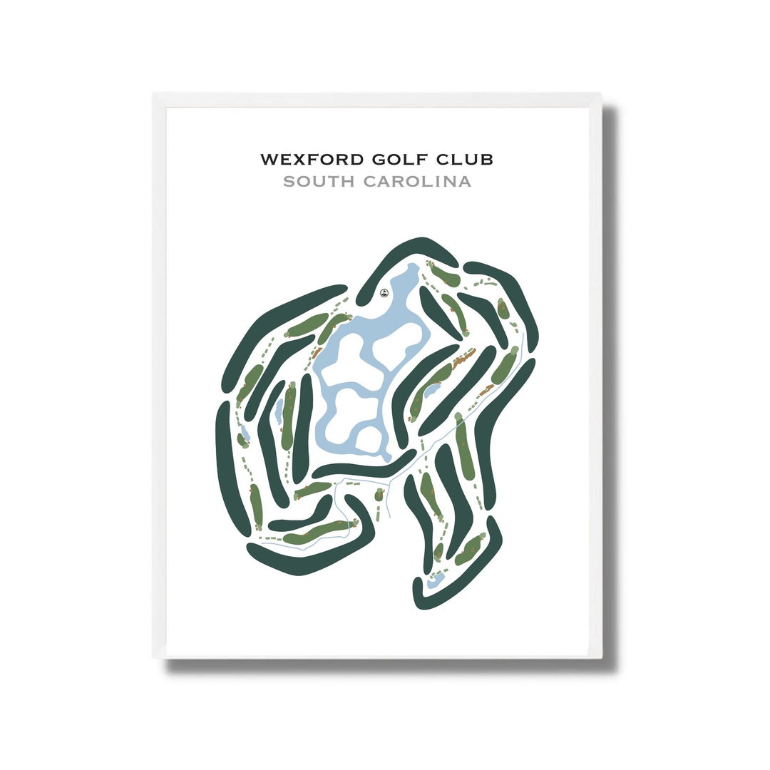 Wexford Golf Club, SC | Golf Course Map, Golf Map, Golfer Gift for Him ...