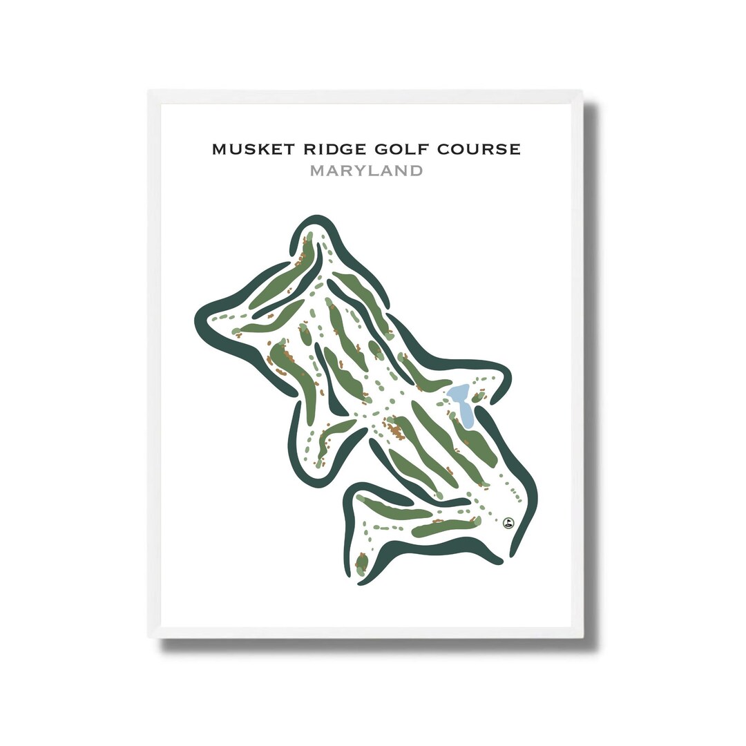 Musket Ridge Golf Club, MD | Golf Course Map, Golf Home Wall Decor ...