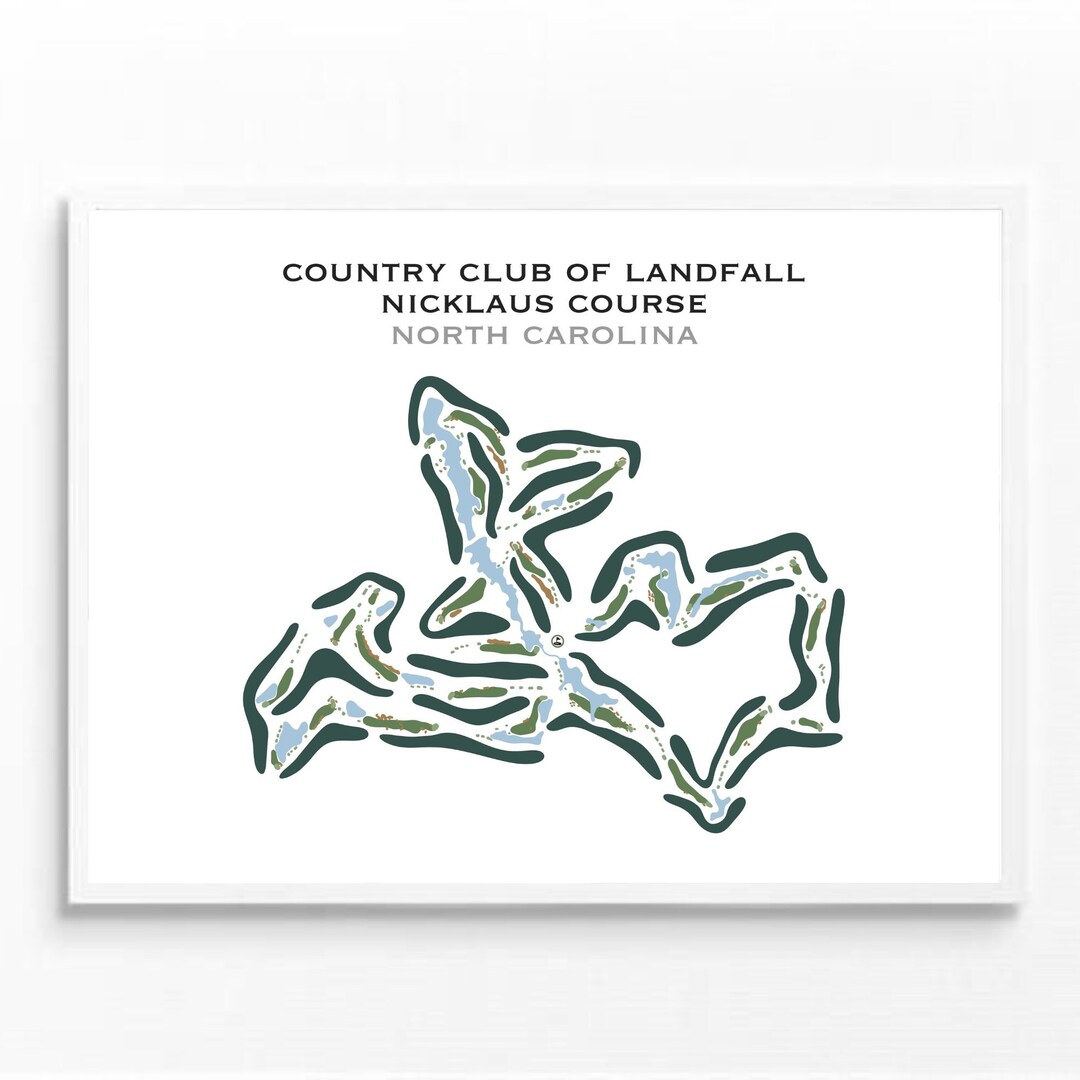 Country Club of Landfall, Nicklaus Course, NC | Golf Course Map, Golf ...