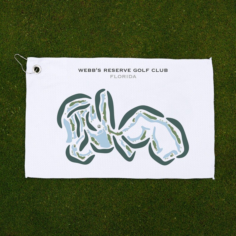 Webb's Reserve, Florida | Golf Course Map, Golf Map, Golfer Gift for ...