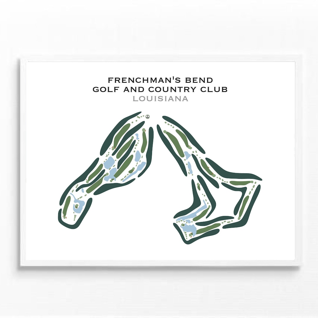 Frenchman's Bend Golf & Country Club, LA | Golf Course Map, Golf Map ...
