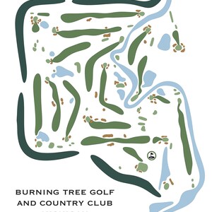 Burning Tree Golf and Country Club Michigan Golf Wall - Etsy