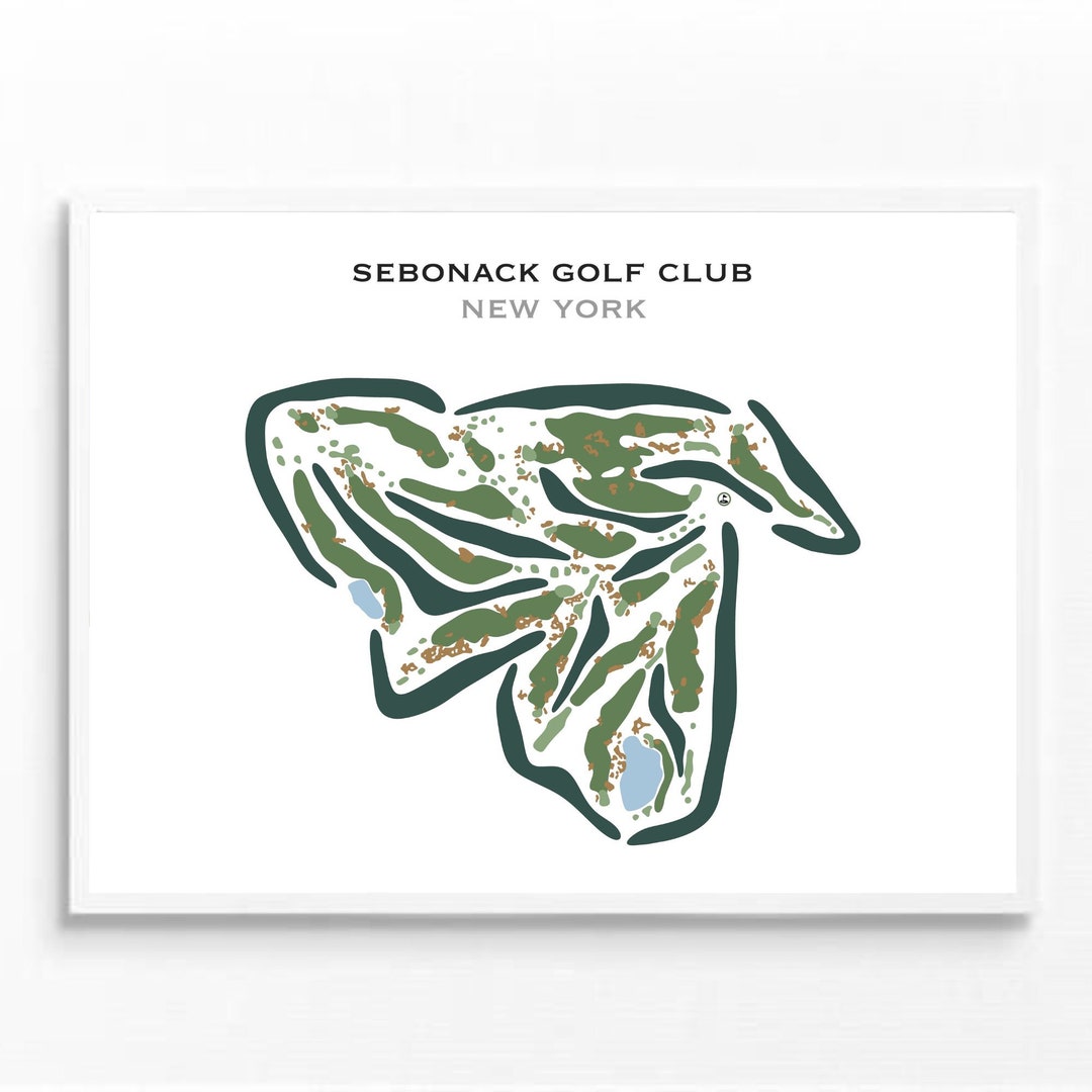 Sebonack Golf Club, New York | Golf Course Map, Golf Map, Golfer Gift ...