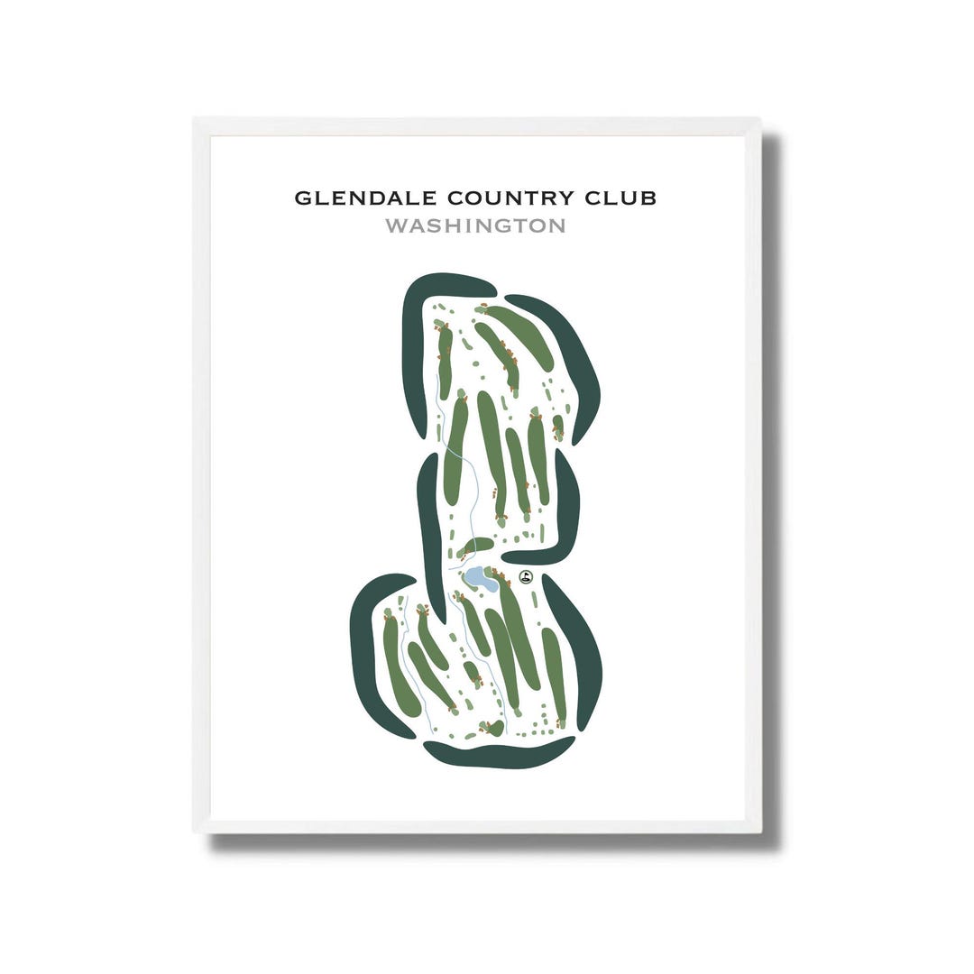 Glendale Country Club, Washington | Golf Course Map, Golf Map, Golfer ...