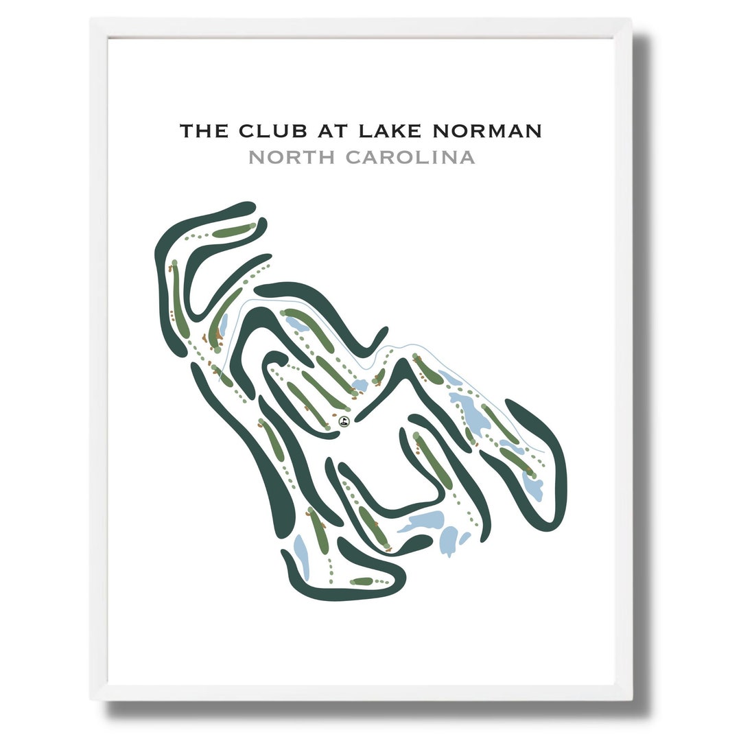 The Club at Lake Norman NC Golf Course Map Home Decor - Etsy