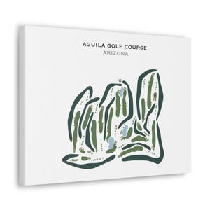Aguila Golf Course, Arizona | Golf Course Map, Golf Map, Golfer Gift ...