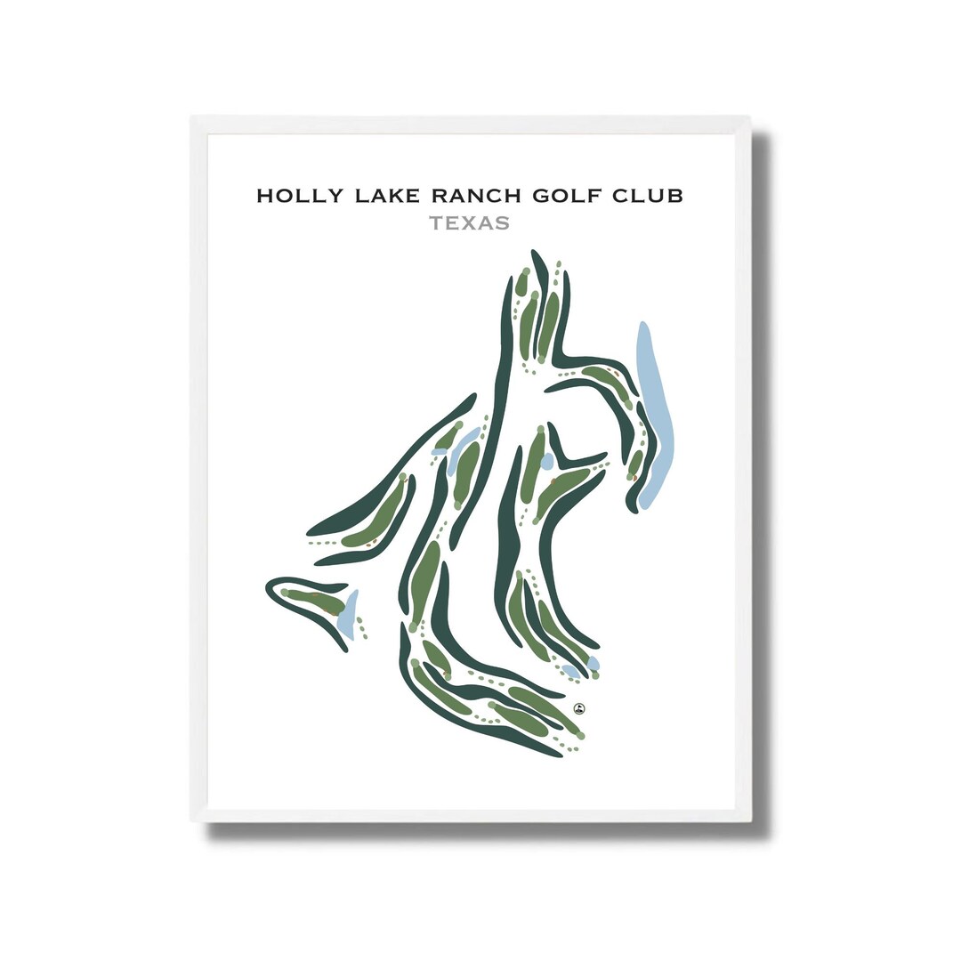 Holly Lake Ranch Golf Course, Texas, Golf Course Map, Golf Gifts for ...