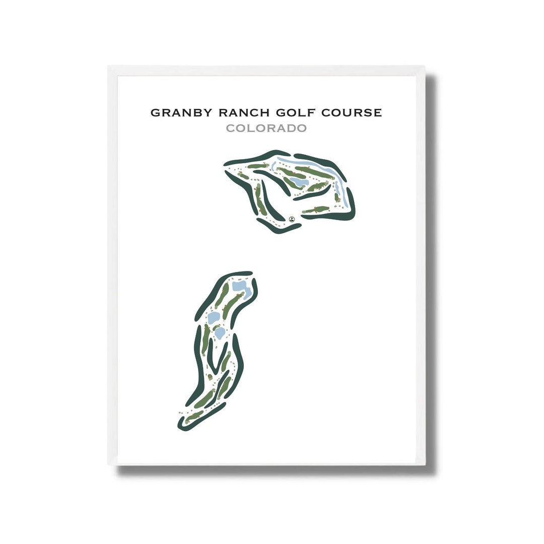 Granby Ranch Golf Course, CO | Golf Course Map, Golf Map, Golfer Gift ...