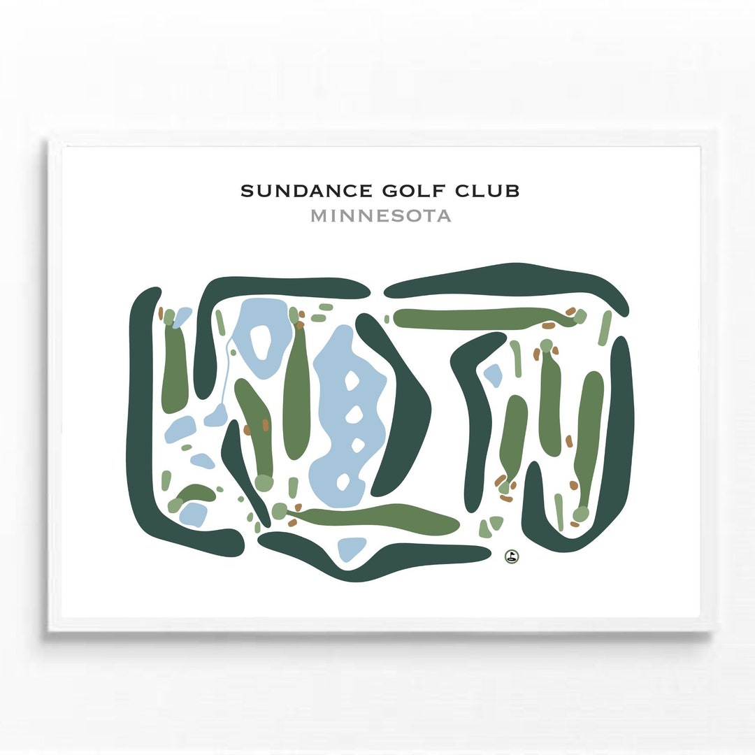 Sundance Golf Club, MN | Golf Course Map, Golf Map, Golfer Gift for Him ...