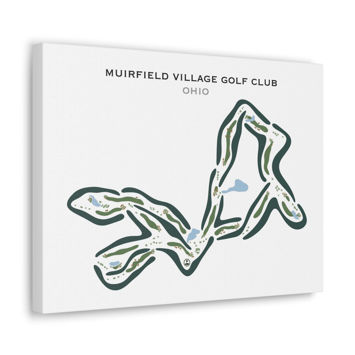 Muirfield Village Golf Club, OH Golf Course Map Layout, Golf Gift ...