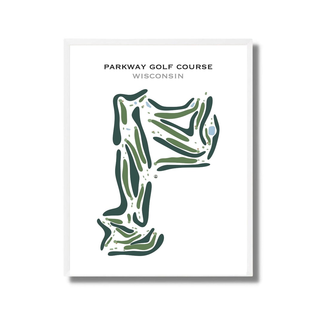 Parkway Golf Course, WI | Golf Course Map, Golf Map, Golfer Gift for ...
