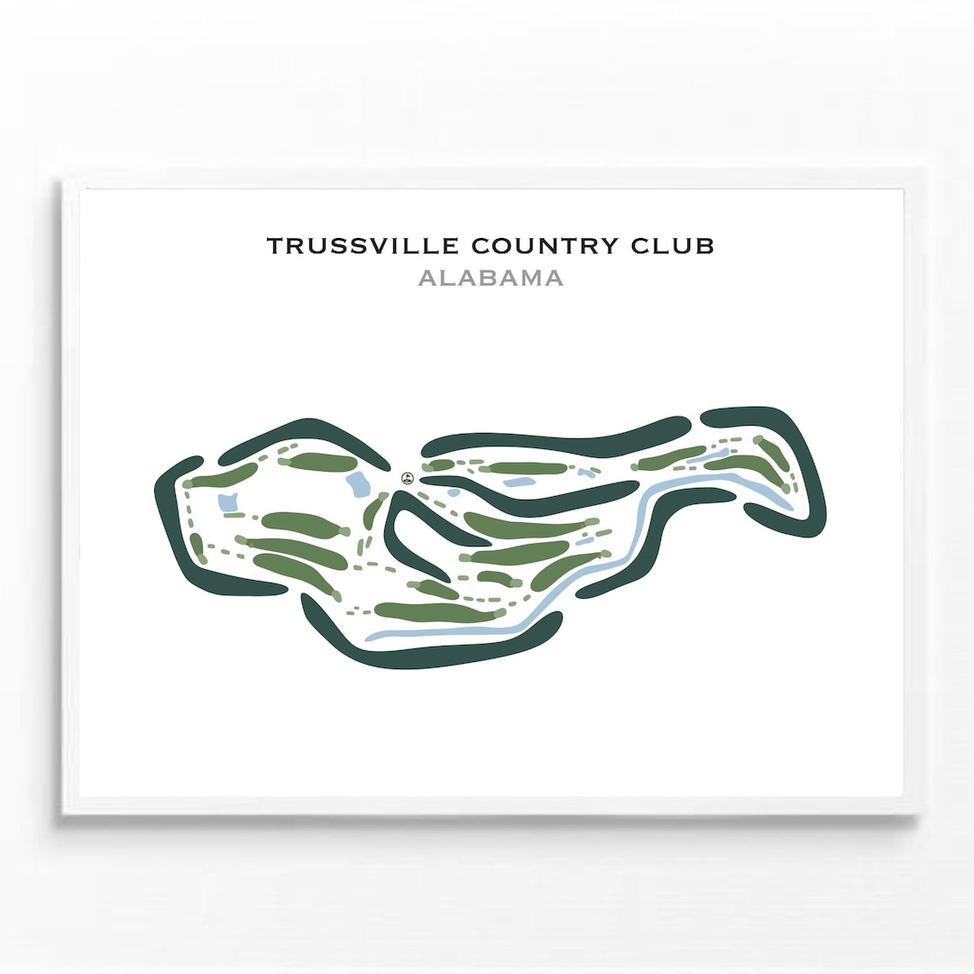 Trussville Country Club, AL | Golf Course Map, Golf Map, Golfer Gift ...