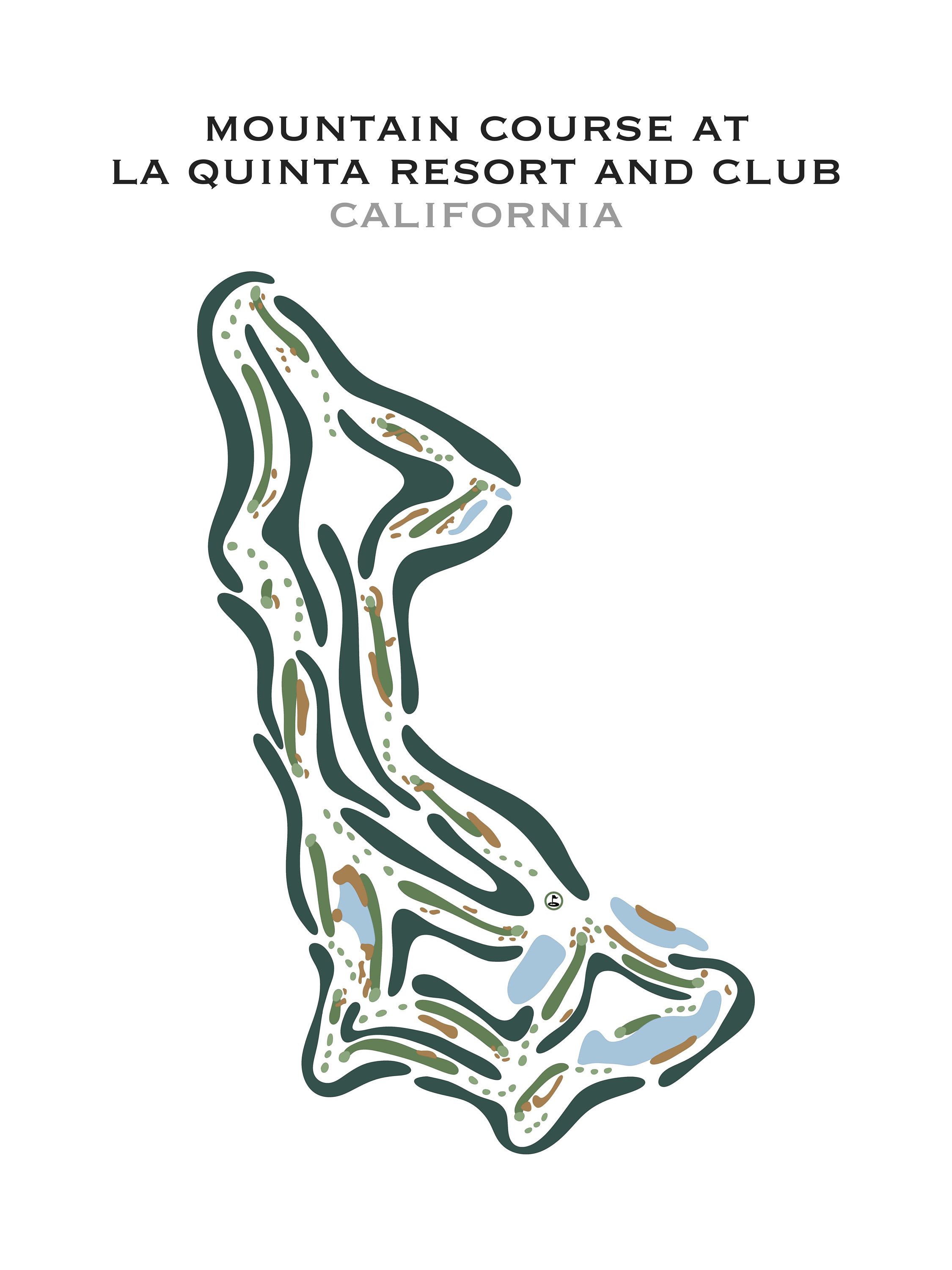 Mountain Course at La Quinta Resort & Club, CA Golf Course Map, Home ...
