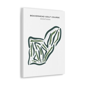 Beaverhead Golf Course, MT | Golf Course Map, Golf Map, Golfer Gift for ...