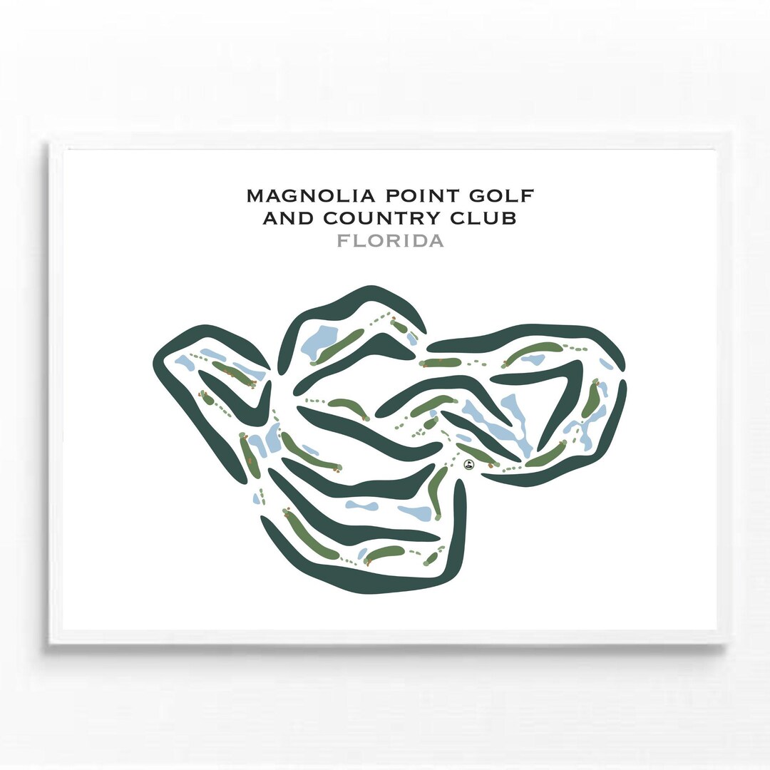 Magnolia Point Golf and Country Club,fl|golf Course Map,decor, Golfer ...