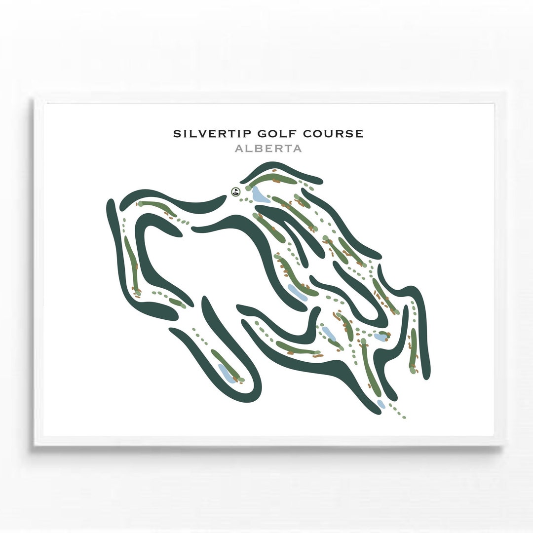 Silvertip Golf Course Albertagolf Course Map Home Decor - Etsy