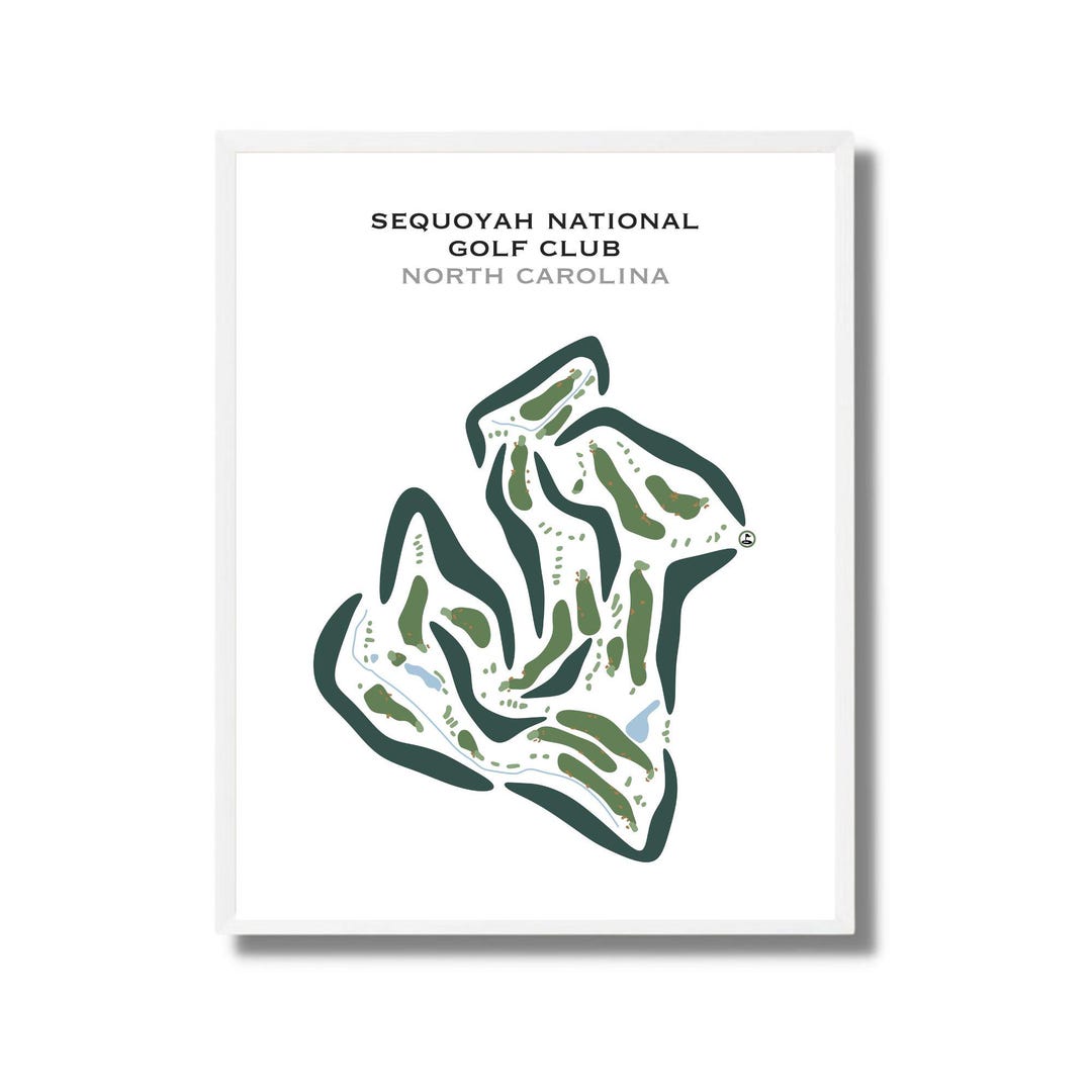 Sequoyah National Golf Club, NC | Golf Course Map, Golf Map, Golfer ...