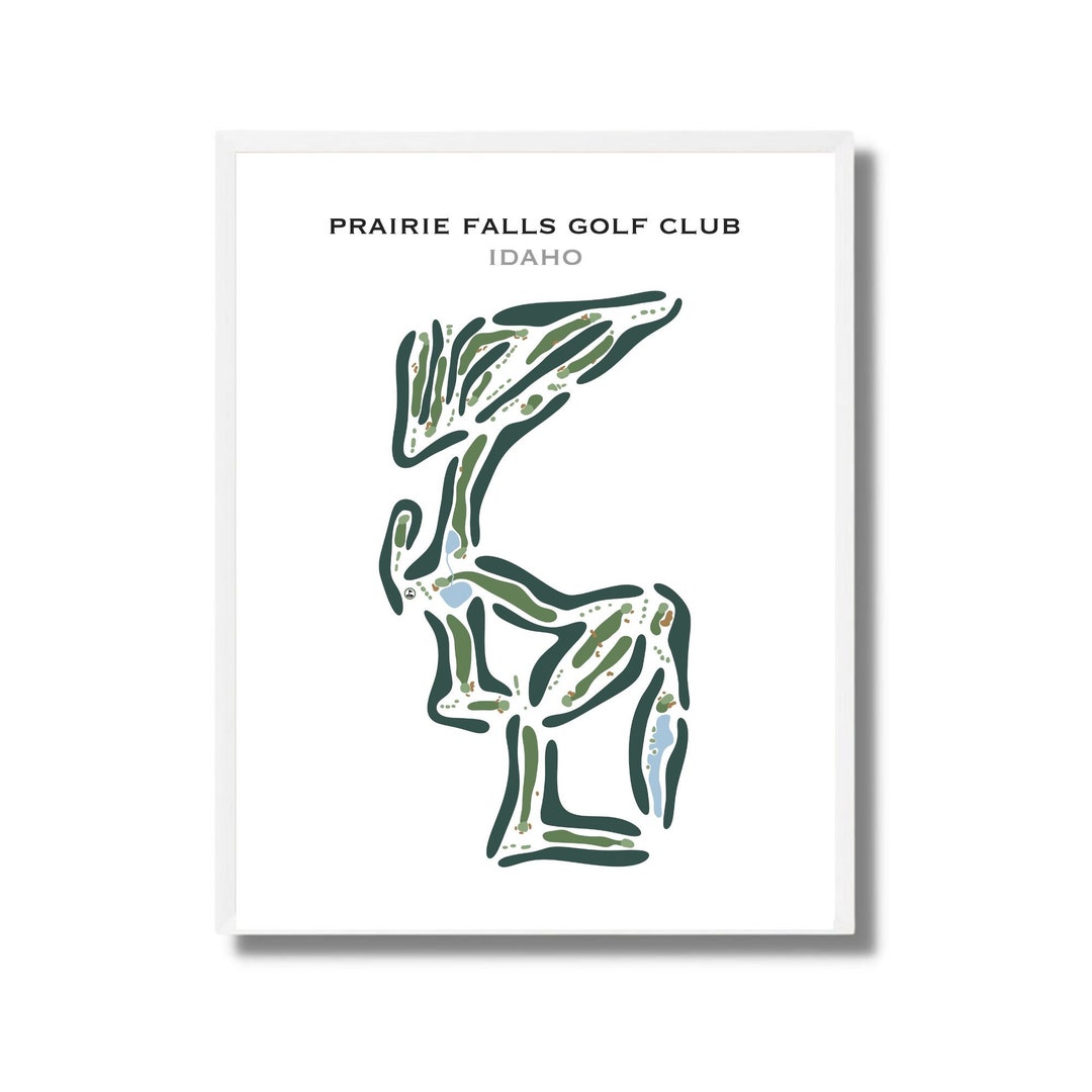 Prairie Falls Golf Club, ID | Golf Course Map, Golf Map, Golfer Gift ...