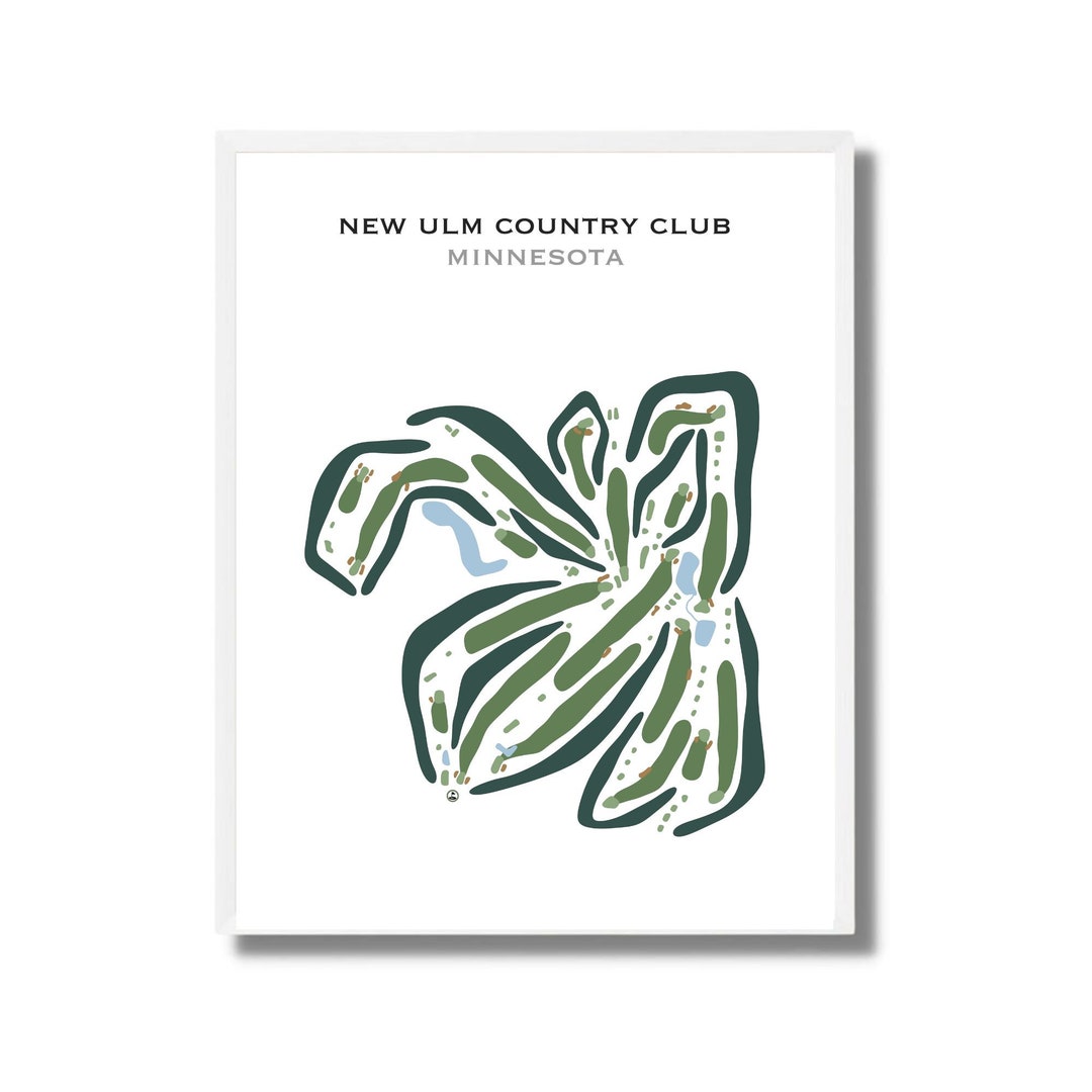 New Ulm Country Club, MN | Golf Course Map, Golf Map, Golfer Gift for ...
