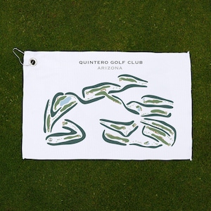 Quintero Golf Club, Arizona, Golf Course Map, Custom Golf Map Print ...