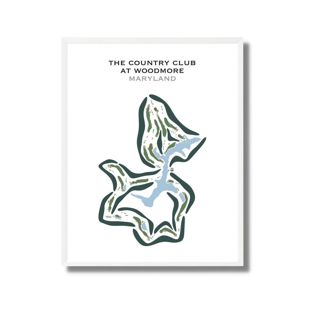 The Country Club at Woodmore, MD | Golf Course Map, Golf Map,golfer ...
