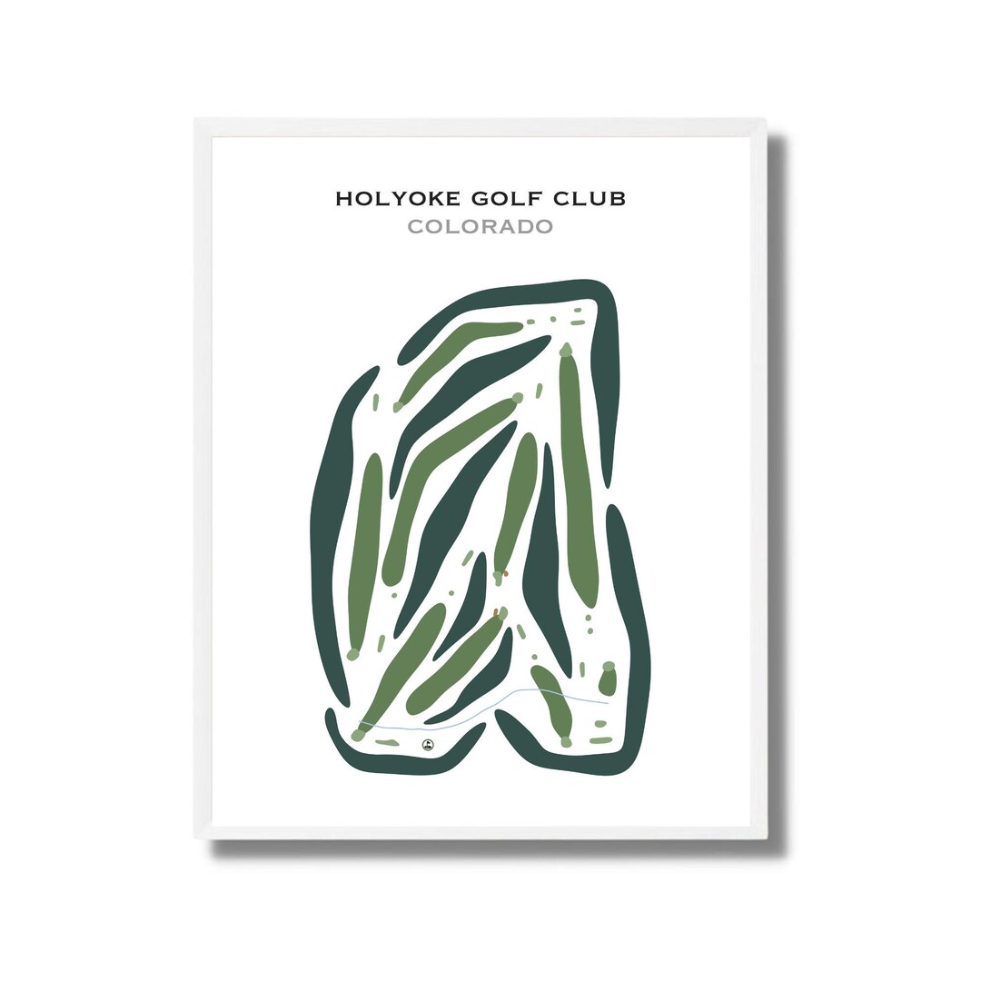 Holyoke Golf Club, CO | Golf Course Map, Golf Map, Golfer Gift for Him ...