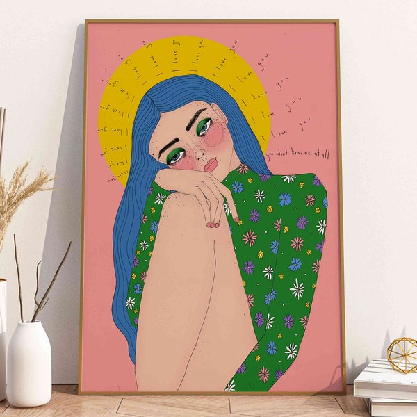 Woman Art Print - Etsy