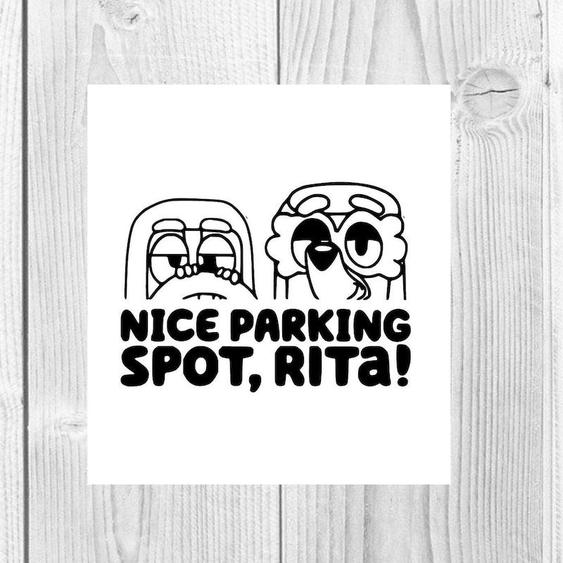 Nice Parking Spot Rita - Etsy