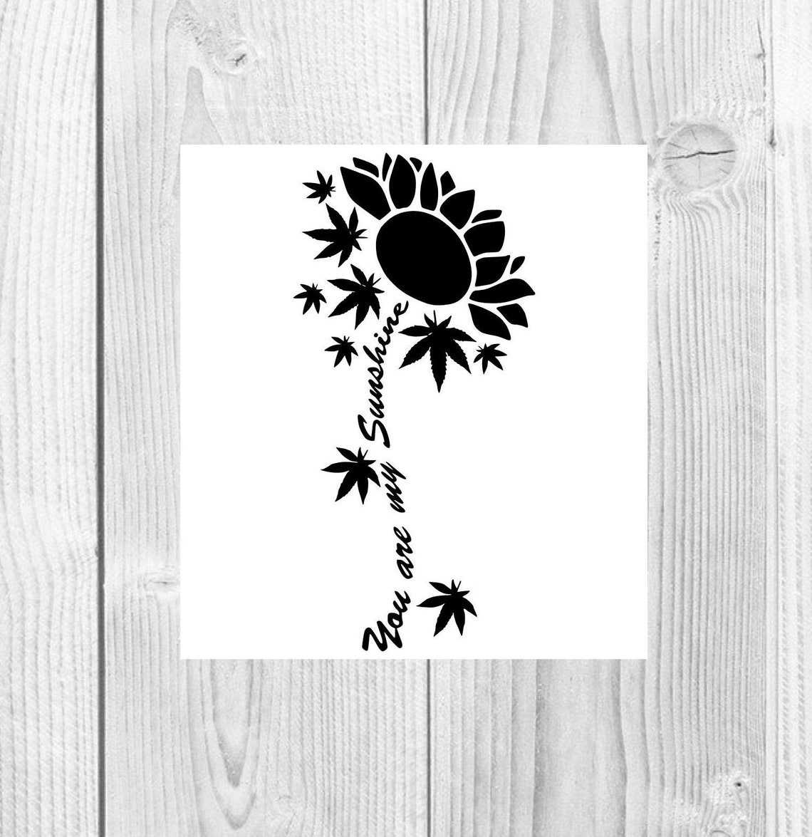 Sunflower SVG Pngweed Svg420 Svgyou Are My Sunshine Marijuana Svgweed ...