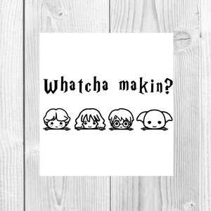 What Cha Making HP Potter SVG PNG Whatcha Makin Crafting Cricut Decal ...