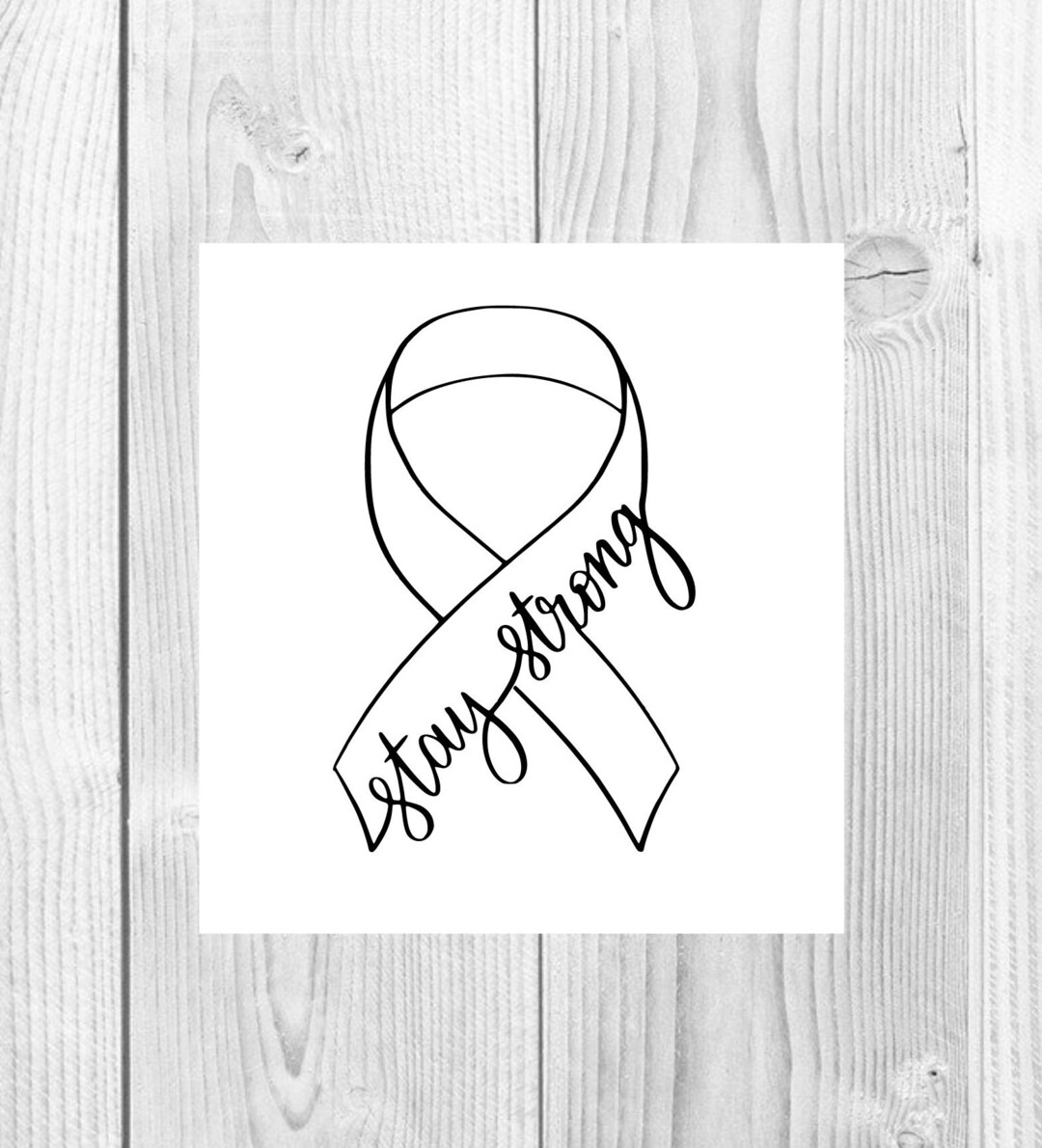 Stay Strong Awareness Ribbon SVG Awareness Svg Png Strength Svg Font ...