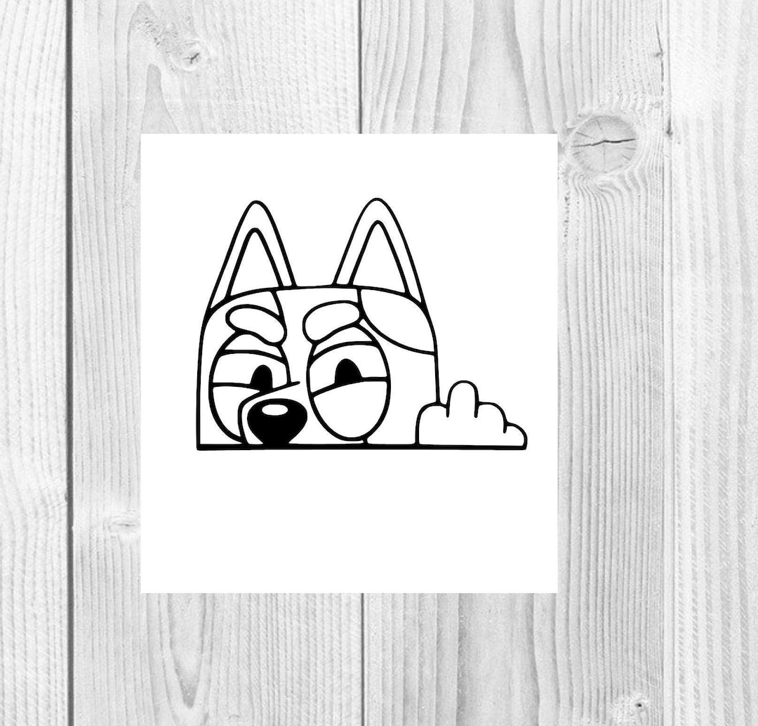 Bluey Muffin Svg Png Muffin Svg Bluey Car Decal Svg Muffin Middle ...