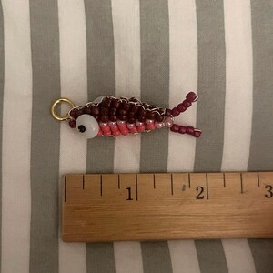 Feesh Handbeaded Gold Wire Fish Charm - Each One is Unique - Etsy