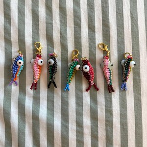 Feesh Handbeaded Gold Wire Fish Charm - Each One is Unique - Etsy