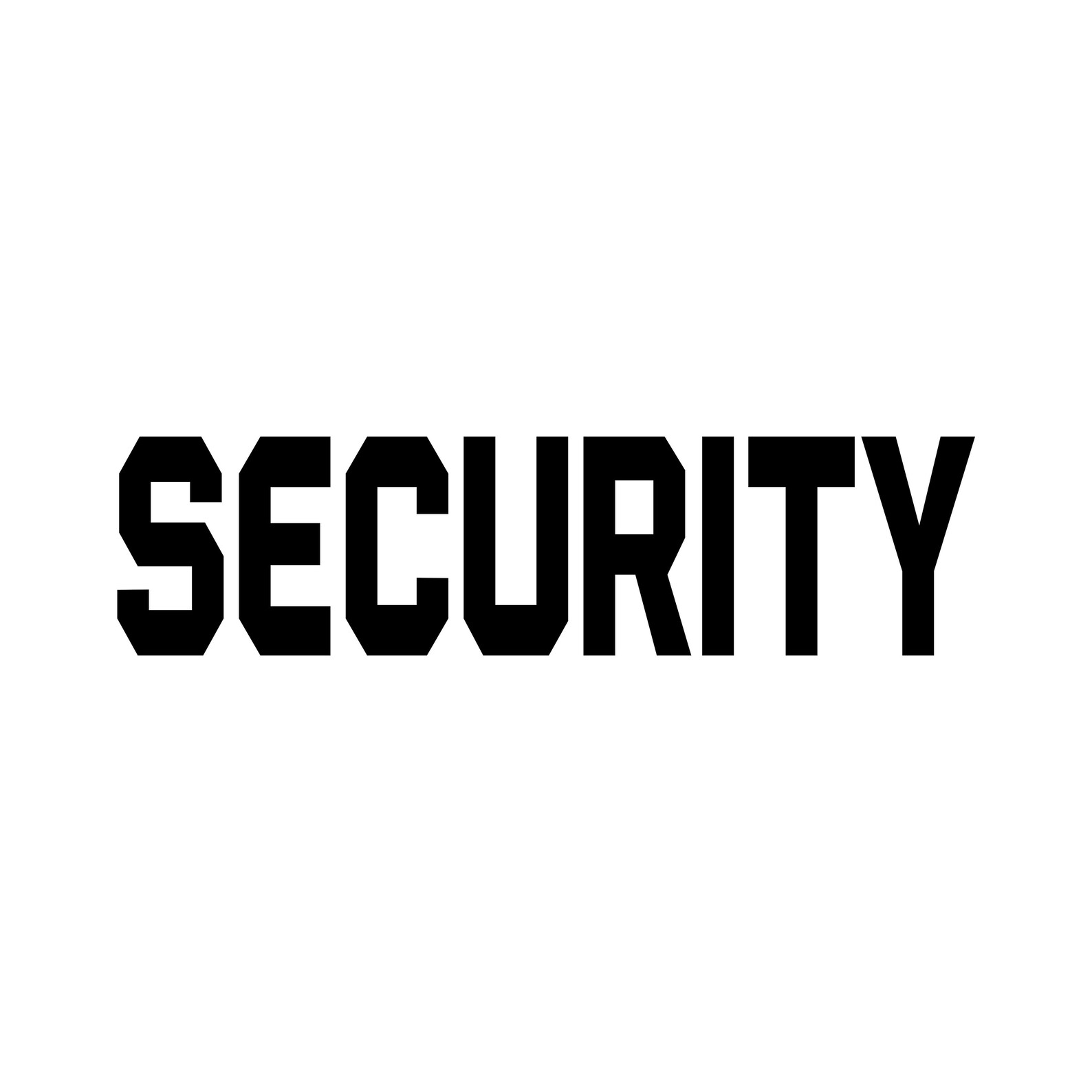 SECURITY Updated Letters Svg Eps Pdf Png Vector Cutting - Etsy
