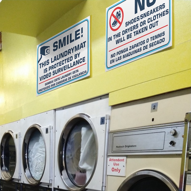 Commercial Laundromat-laundry Signs | HD Download and Print Files | PDF ...