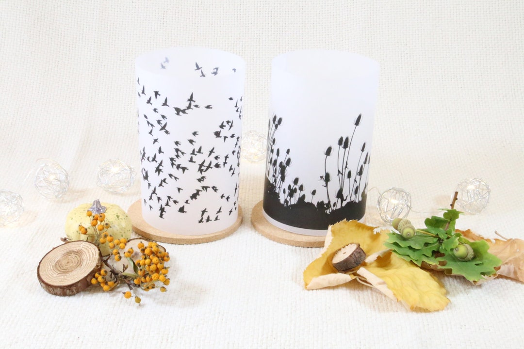 Lantern Autumn DIY Lantern Tracing Paper Tealight Candle Beautiful ...