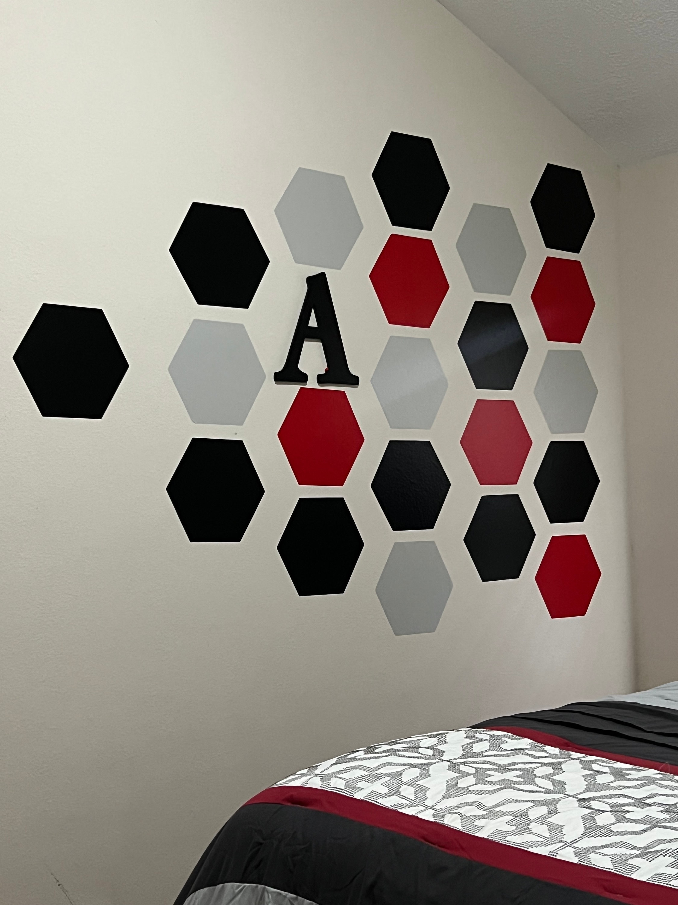 Hexagon Wall Decal - Etsy