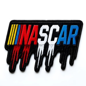 NASCAR Images in Reds, Yellow, Blue and Checkered Black Abstract ...