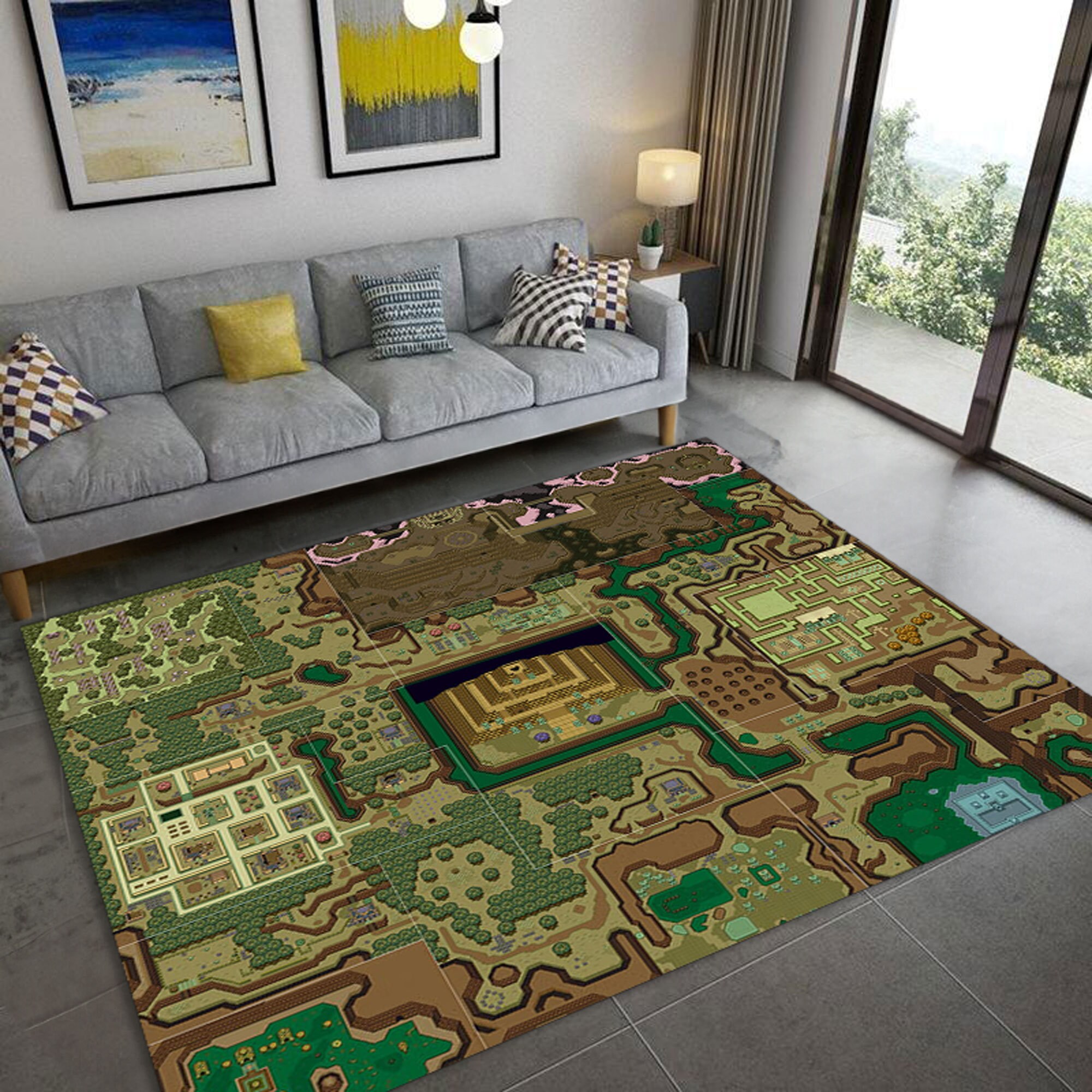 Zelda Map Rugs, Zelda Carpet, Zelda Maps, Game Map Rug, the Legend of ...
