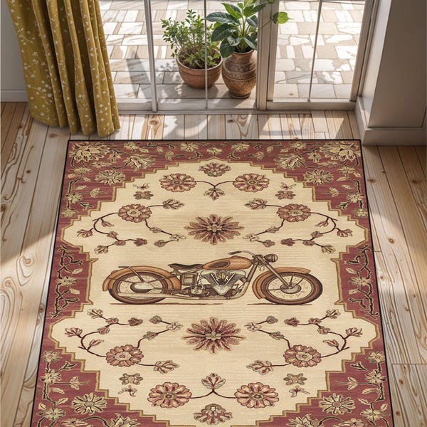 Motorcycle Rug - Etsy