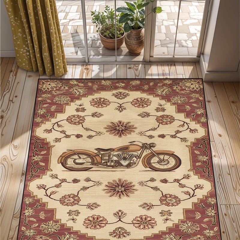 Motorcycle Rug - Etsy
