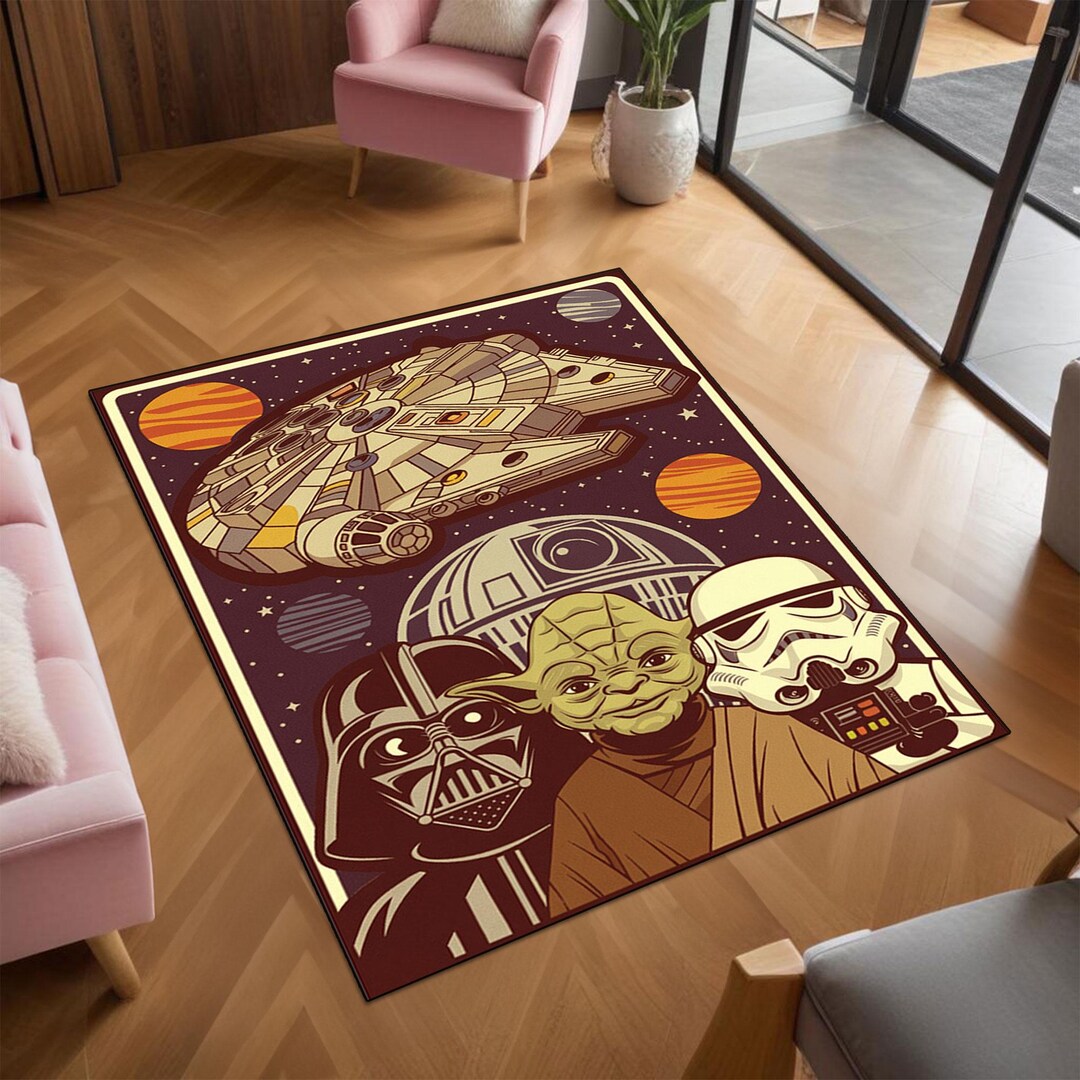 Darth Vader Rug, Yoda Rug Star Wars Home Decor,unique Area Rugs for ...