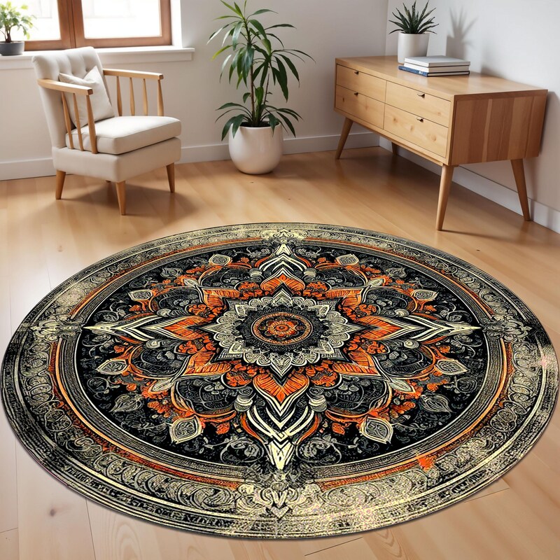 Mandala Floor Carpet - Etsy