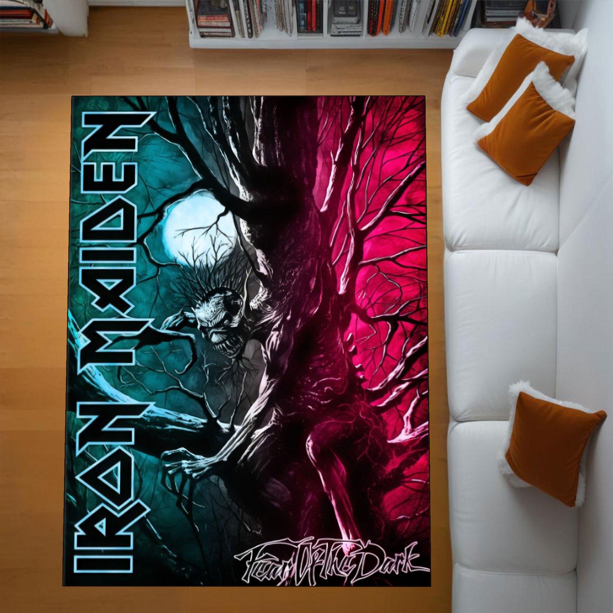 Iron Maiden Fan, İron Maiden Rug, Iron Maiden Gift, Iron Maiden Room ...