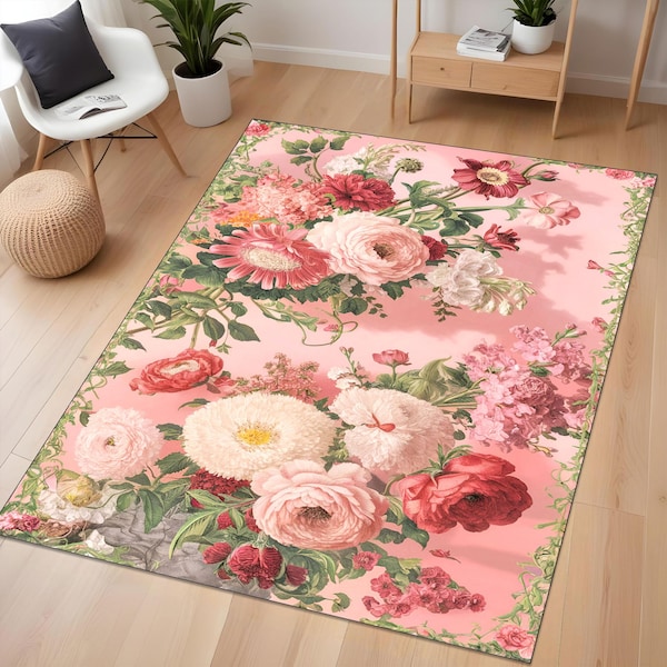 Shabby Chic Rug - Etsy