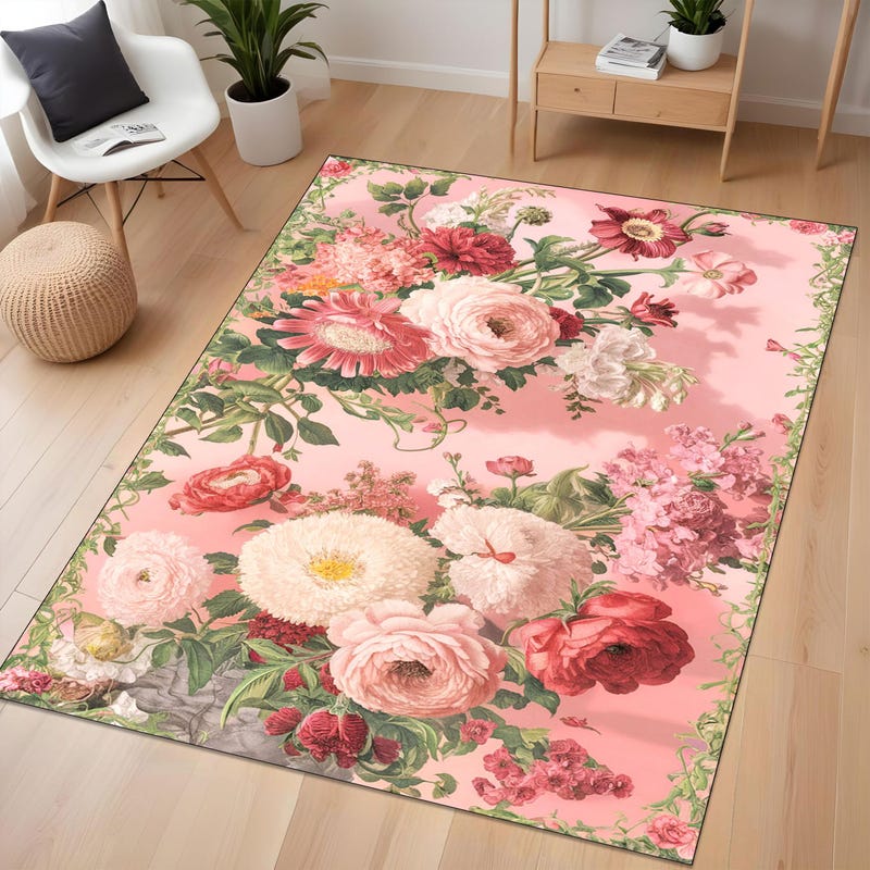 Shabby Chic Rug - Etsy